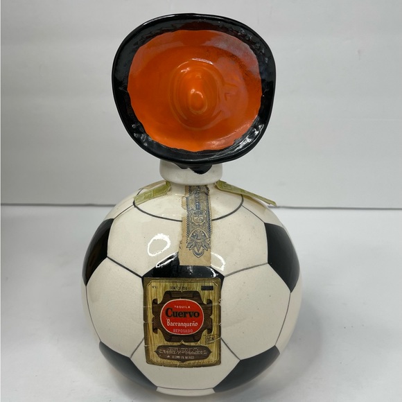 Accents | 197 Mexico Tequila Cuervo World Soccer Ball Crow Decanter ...